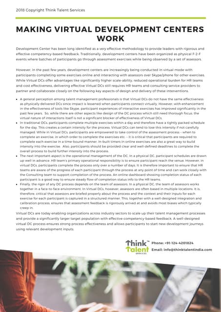 Virtual assessment centre sample report | PDF