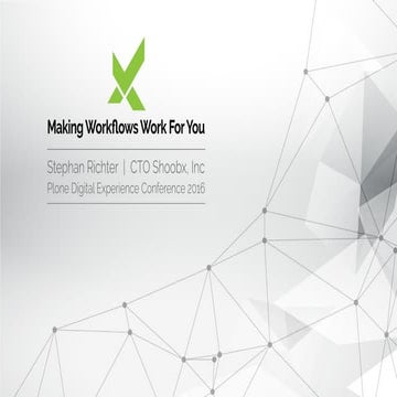Making Workflows Work for You | PDF