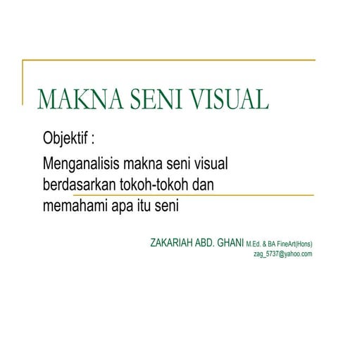 Makna seni visual_budaya | PPT