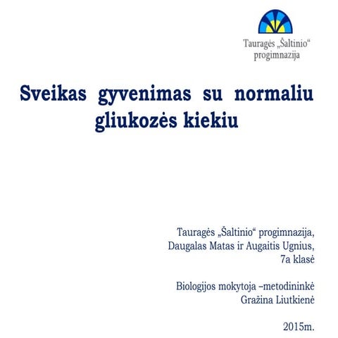 Makonf2015 gliukoze | PPT