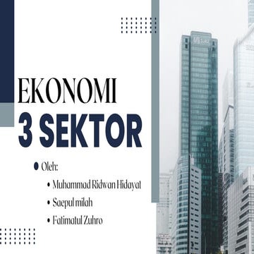 PENGHITUNGAN EKONOMI 3 SEKTOR makro ekonomi | PDF