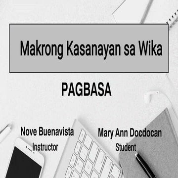Makrong kasanayan | PDF