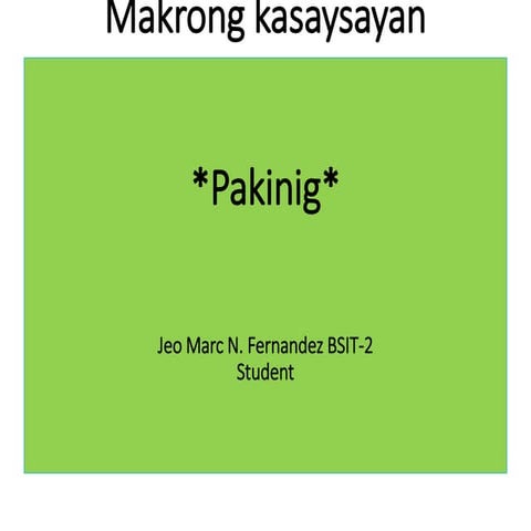Ang Apat Makrong kasanayan | PPTX