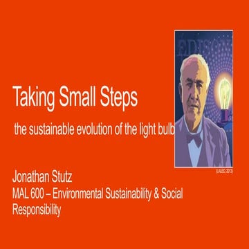 The Sustainable Evolution of the Light Bulb | PPTX