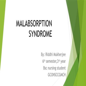 malabsorption syndrome.pptx.com. nursing | PPT