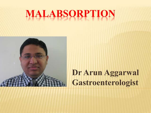 Malabsorption syndrome ppt | PPT