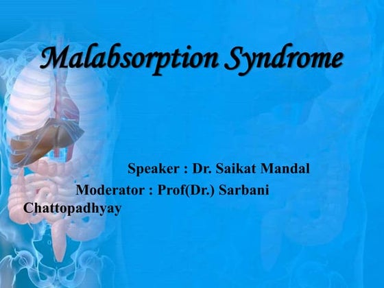 Malabsorption syndrome | PPT