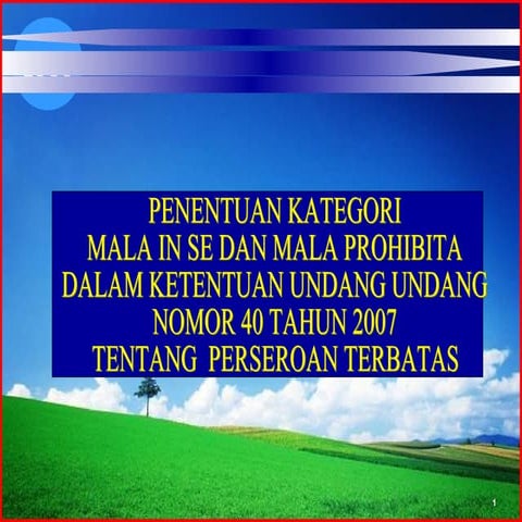 Mala in se & mala in prohibita | PPT