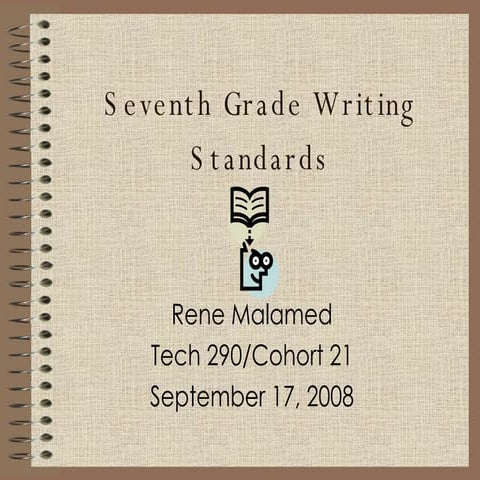 Writing Standards For Seventh Grade | PPT