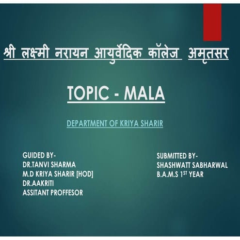 mala ppt..pdfaaaaaaaasdsfedbnlhoserhgfjssjvjds | PDF