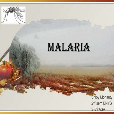 Project work malaria class 12_ HS biology project | PDF