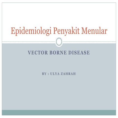 Vector Borne Disease | PPTX