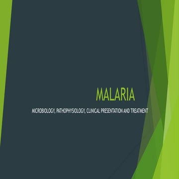 MALARIA In summary ppt slide share enjoy | PDF