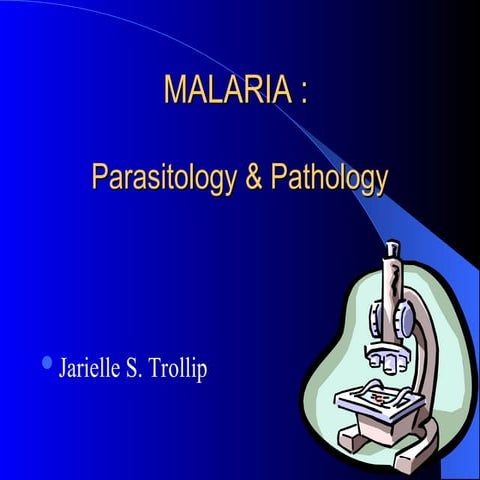 MALARIA pathophysiology and it's management.ppt