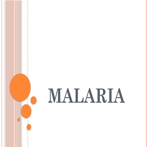 Malaria etiology ,pathophysiology,immunopathology,clinical features | PPTX