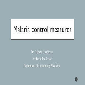 Malaria Control Measures and prevention.pptx