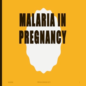 Comprehensive Overview of Malaria in Pregnancy: Definition ...