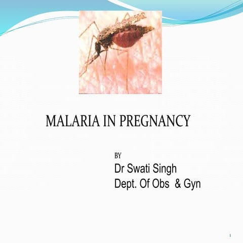 Malaria in pregnancy lec | PPTX