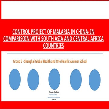 Malaria Layout Shenghai Jiao Tong University PPT | PPTX