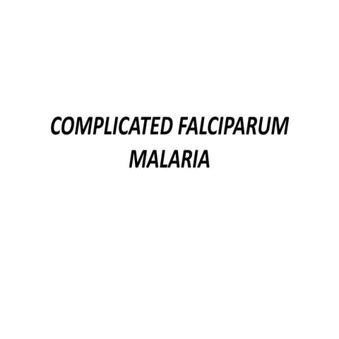 Malaria part 1 | PPTX