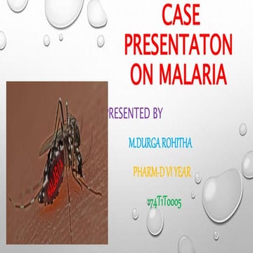 CASE PRESENTATION OF MALARIA | PPTX