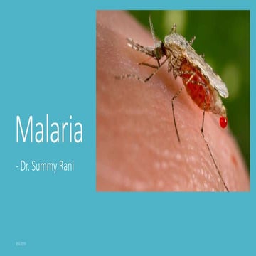 Malaria - Complications (Severe Malaria) | PPTX