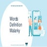 Words Definition Malarky | PPT