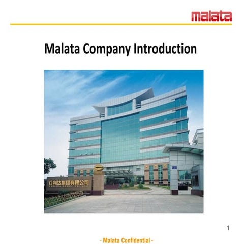 Malata Company Introduction (201106) | PPT