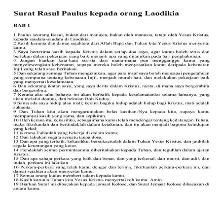 Tafsiran Surat Filemon | DOCX