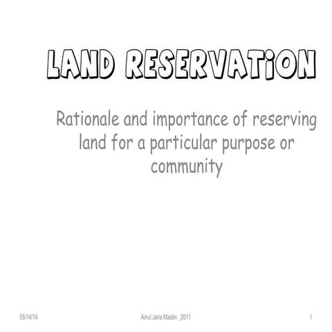 Malay reserved land | PPT