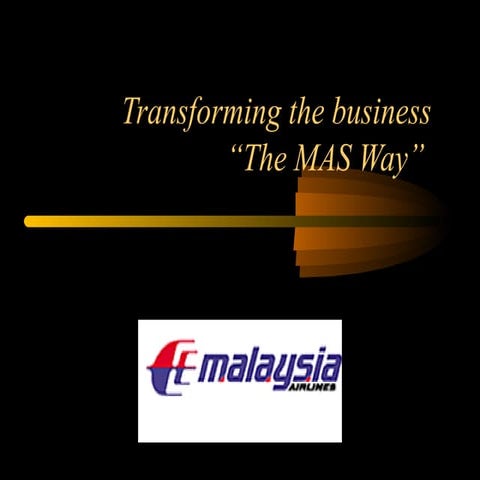 Malaysia Airlines - Road Map | PPT
