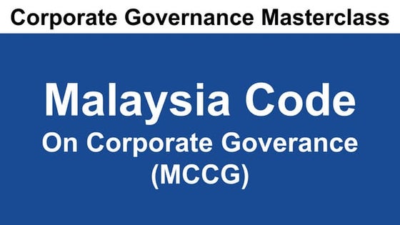 Chapt 4 Malaysian Code on Corporate Governance | PPT