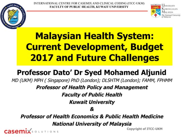 Health Care System Malaysia Presentation | PPT
