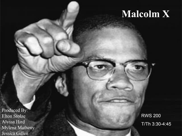 Malcolm x Group Presentation | PPT