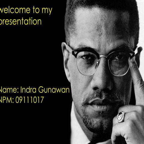 Malcolm X Slideshow | PPTX