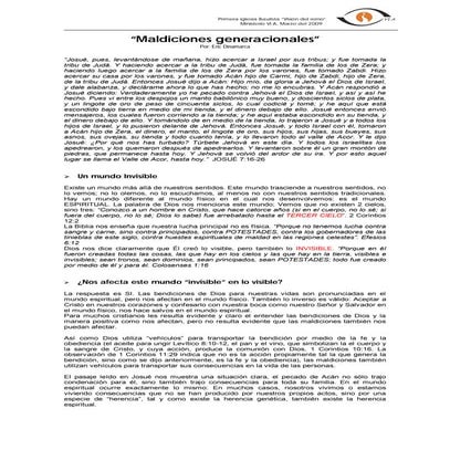 Maldiciones Generacionales | PDF