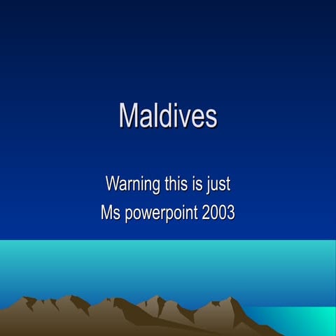 Maldives | PPT