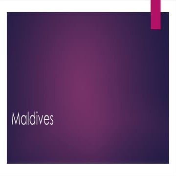 In Introduction to Maldives for Grade V+ | PPTX