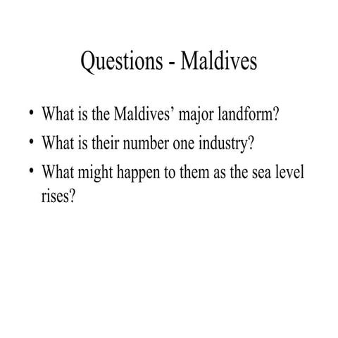 Maldives | PPT