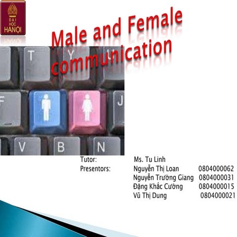 Gender-based communication | PPTX