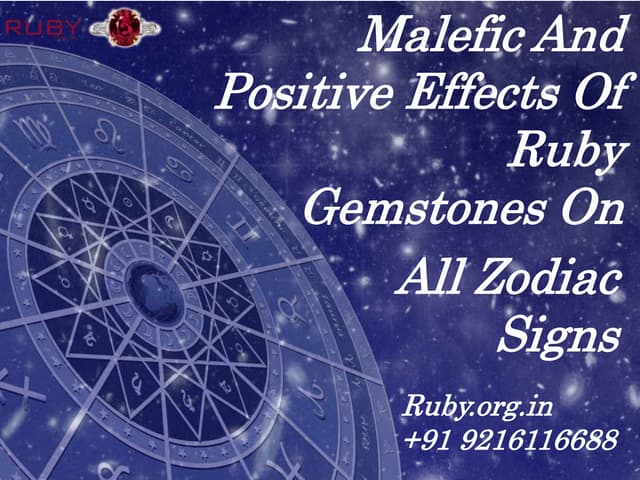 Significance of Ruby Gemstones in Astrology | PDF