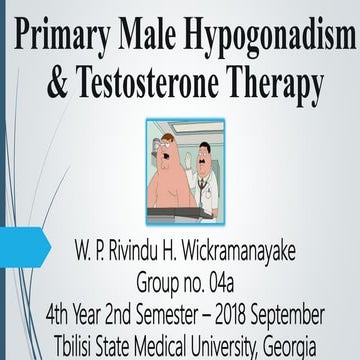 Male Hypogonadism - Rivin | PPTX