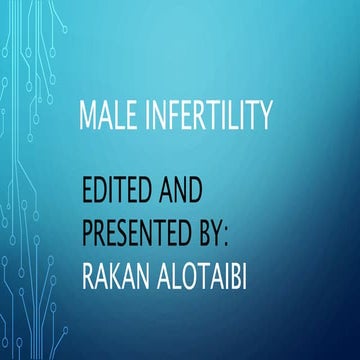 Male Infertility | PPTX
