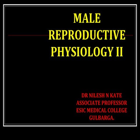 MALE REPRODUCTIVE SYSTEM II | PPT