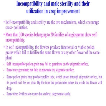 Self incompatability & Male sterility.pptx