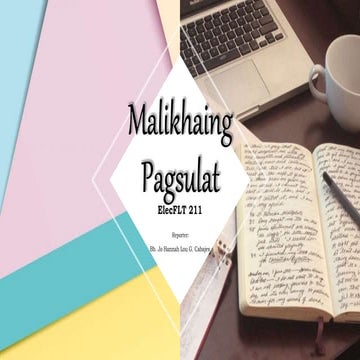 Pagsulat | PPTX