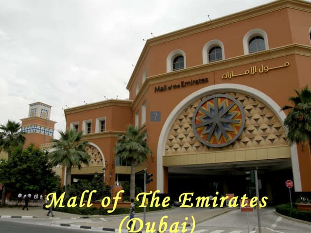 Mall Of The Emirates Outside View