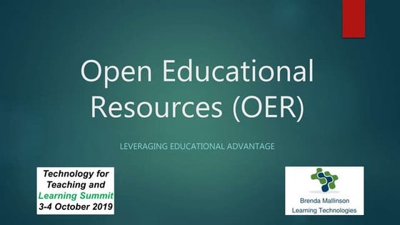 Types of Open Educational Resources (OER) | PPTX | Technology & Computing