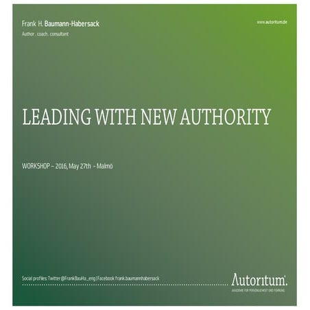 Leadership: Leading with New Authority | PDF