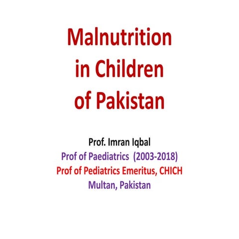 Management Guidelines of Severe Acute Malnutrition SAM in Pediatrics | PDF